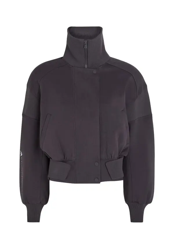 Stella McCartney X Adidas High-neck Stretch-cotton Jacket - Black