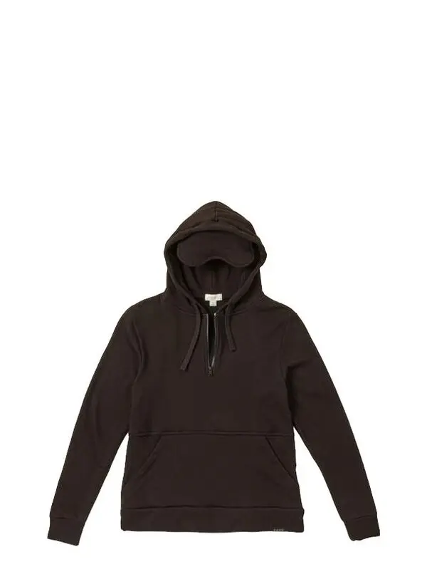 UNCOMMON GOODS Travel Hoodie With Integrated Sleep Mask - Black