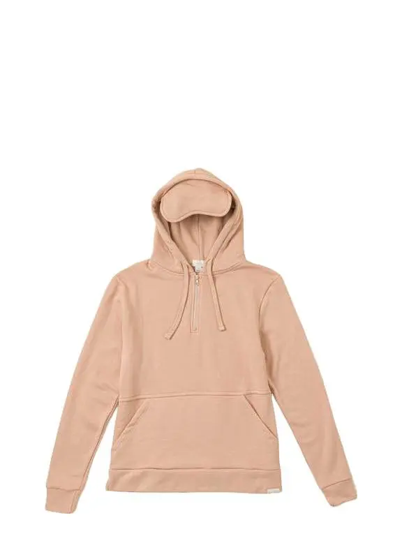 UNCOMMON GOODS Travel Hoodie With Integrated Sleep Mask - Blush