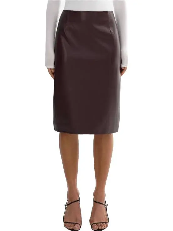 LAMARQUE Faux Leather Pencil Skirt - Vamp