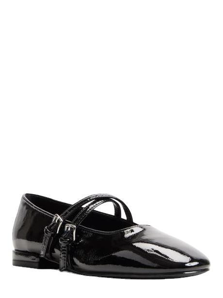 Aldo Elinora Mary Jane Flat With Criss-cross Straps - Black
