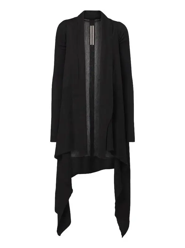 Rick Owens Virgin Wool Cardigan - Black