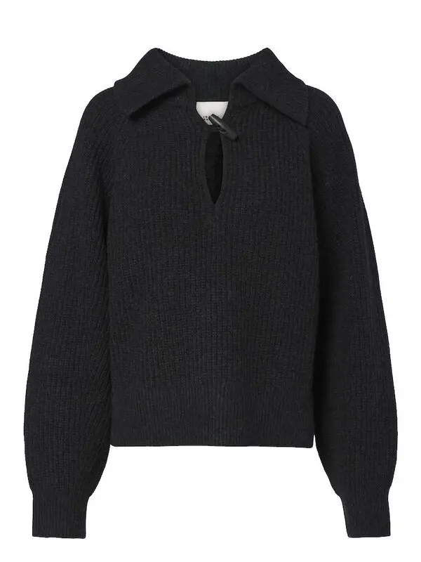 Isabel Marant Étoile Miranda Wool And Cashmere Polo Sweater - Grey