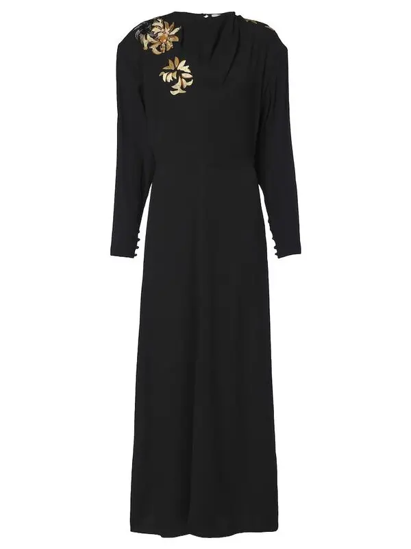 Isabel Marant Étoile Samsha Embellished Maxi Dress - Black