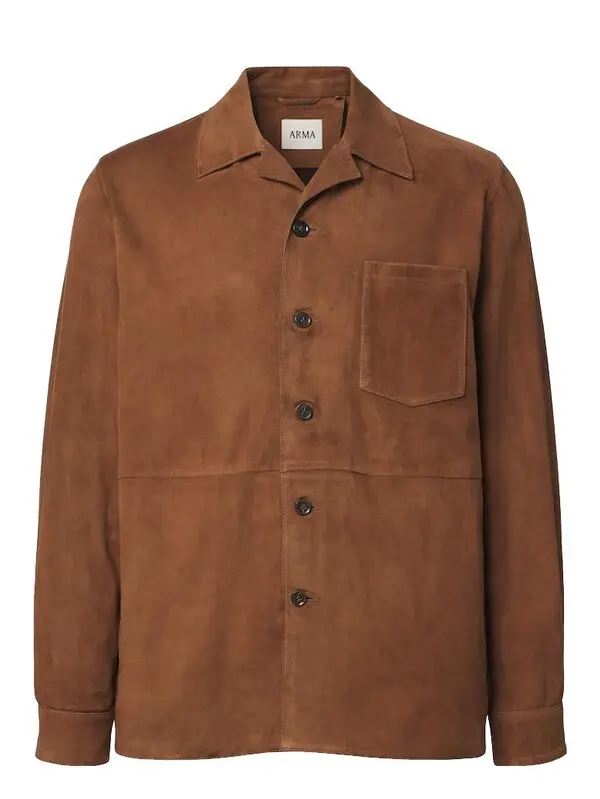 ARMA Nico Suede Jacket - Brown