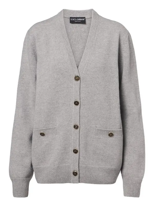 Dolce & Gabbana Virgin Wool Cardigan - Grey