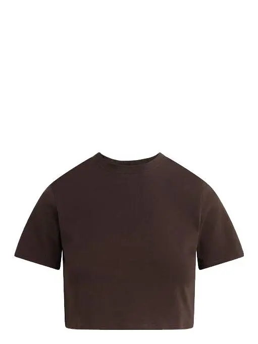 FAVORITE DAUGHTER The Laura Crop T-shirt - Espresso