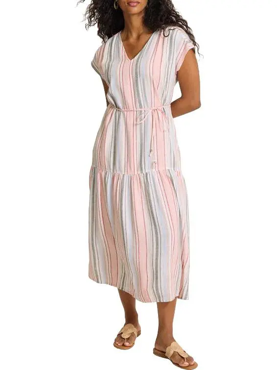 Tommy Bahama Sea Bank Tie Waist Maxi Dress - Coconut Multi