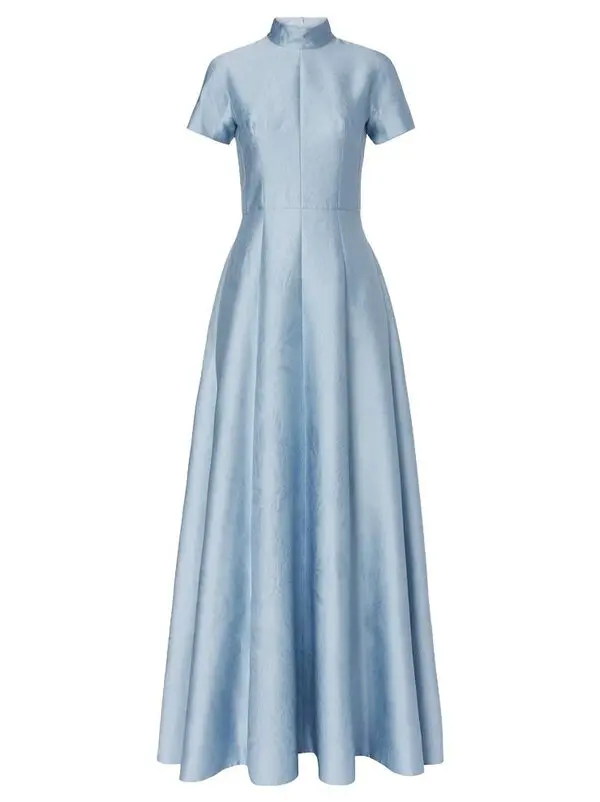 EMILIA WICKSTEAD Malinda Floral Cloqué Gown - Blue