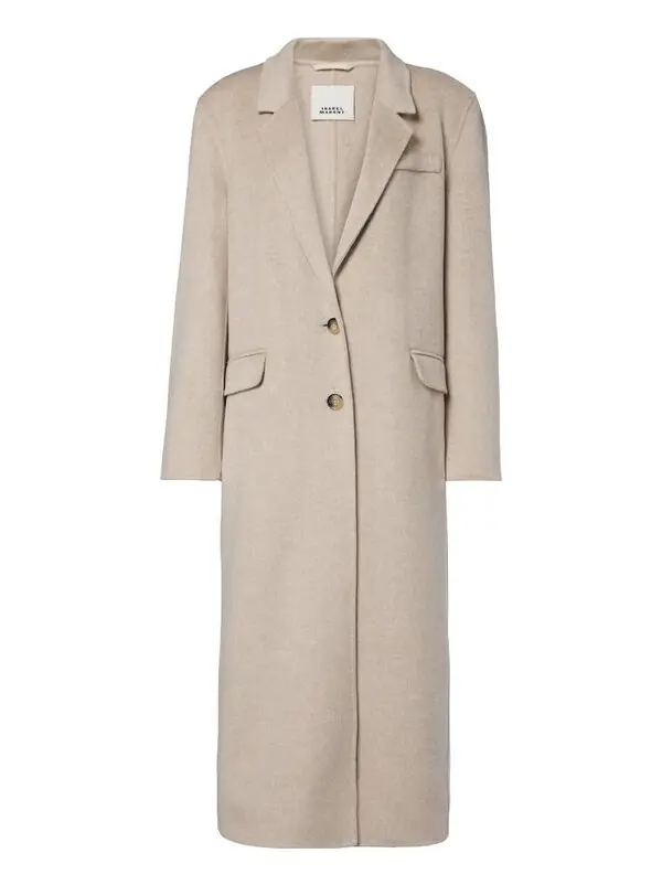 Isabel Marant Étoile Clesa Wool And Cashmere Coat - Beige
