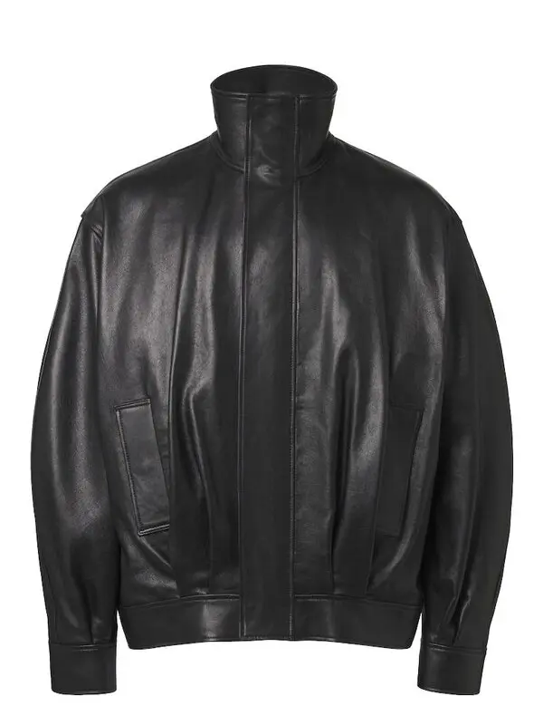 ARMA Paulo Leather Blouson Jacket - Black