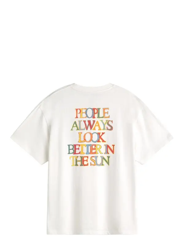 THINKING MU Shiny People Aaron T-shirt - White