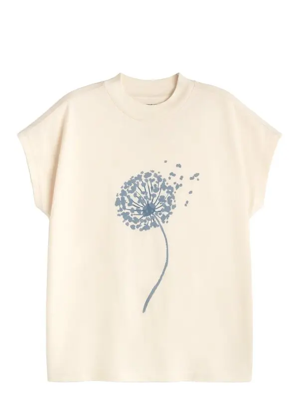 THINKING MU Printed Organic Cotton T-shirt - White