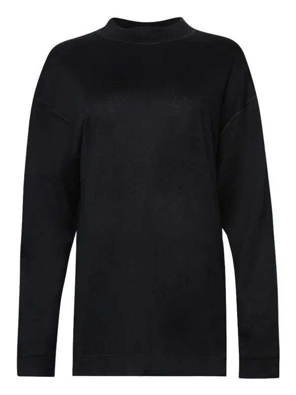 Khaite Dylan" Silk Mock Neck Top - Black