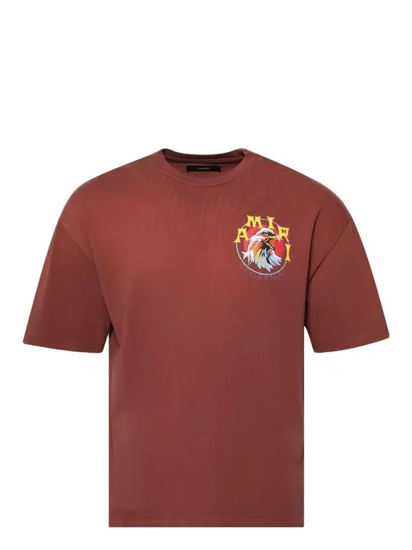 Amiri Eagle Os Tee Brick - Brown