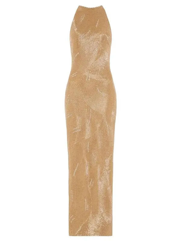 CLIO PEPPIATT Delphine Maxi Dress - Beige