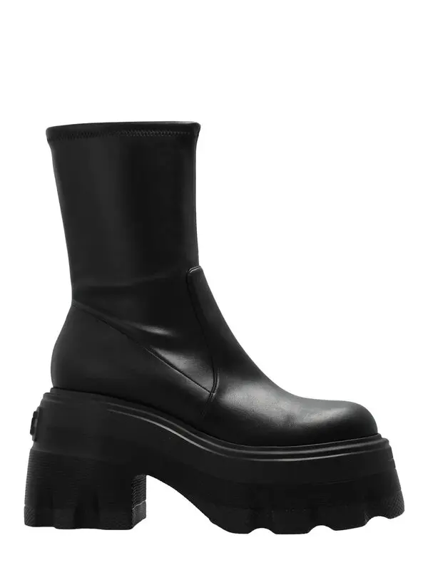 Casadei Platform Ankle Boots - Black