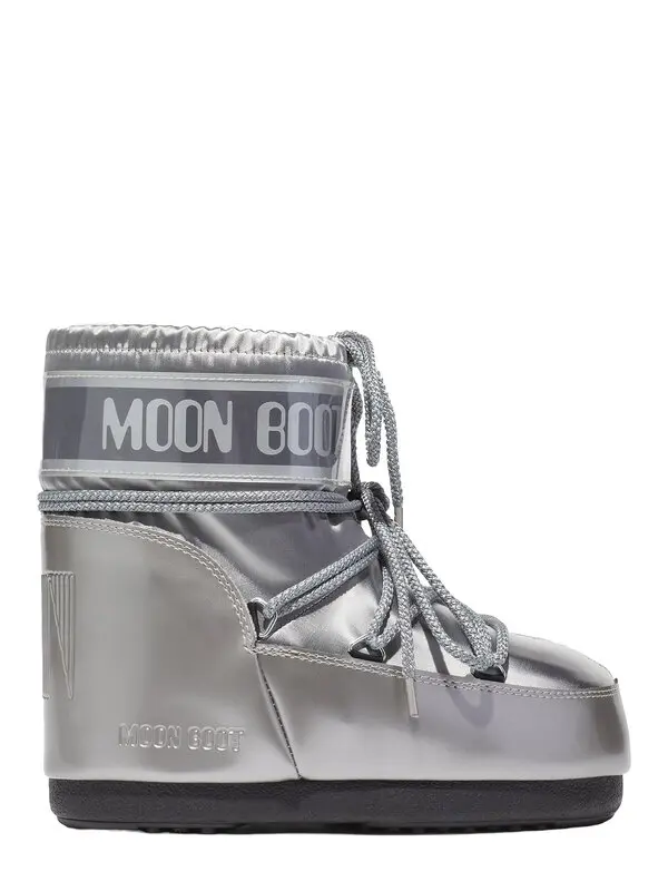 Moon Boot Mb Icon Low Glance Lace-up Boots - Metallic