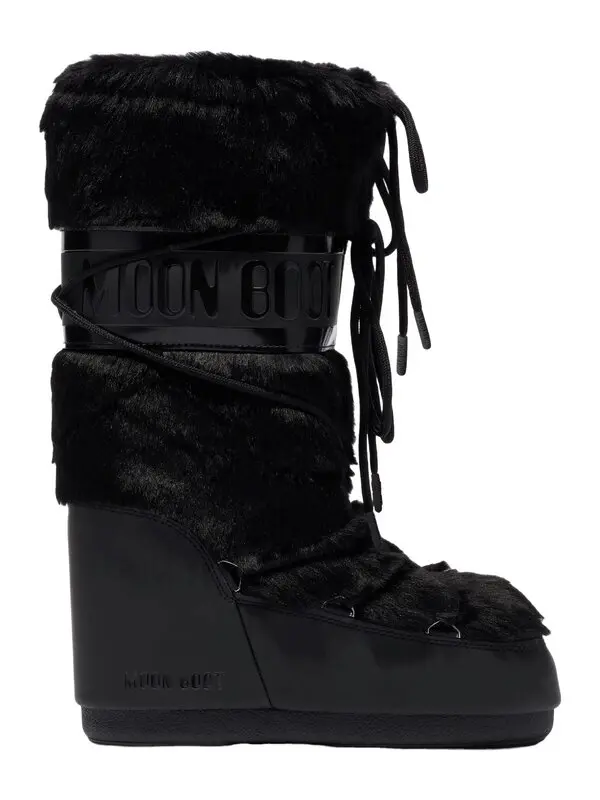 Moon Boot Mb Icon Faux Boots - Black