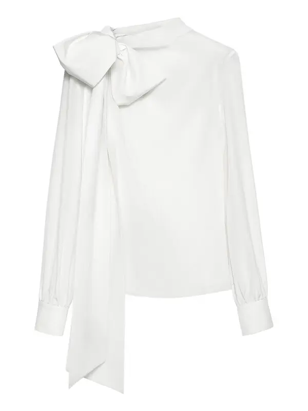 Alexander McQueen Shoulder Bow Blouse - Ivory