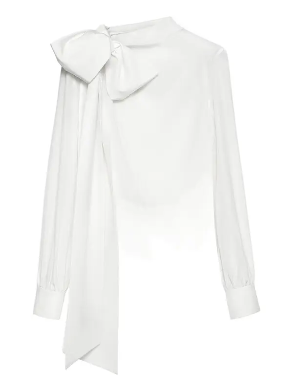 Alexander McQueen Shoulder Bow Blouse - Ivory
