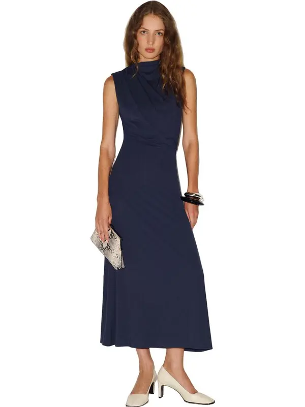 REFORMATION Bellin Knit Dress - Blue