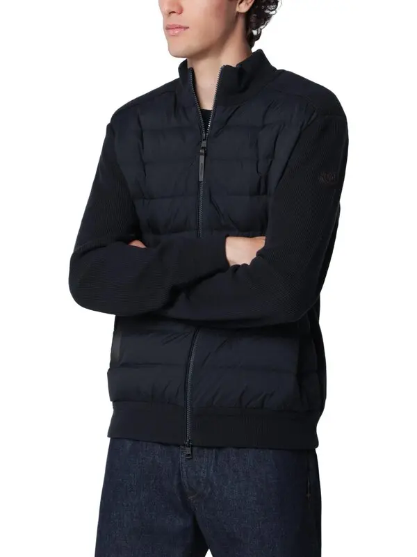Moncler Quilted Down Padded Cardigan - Blue