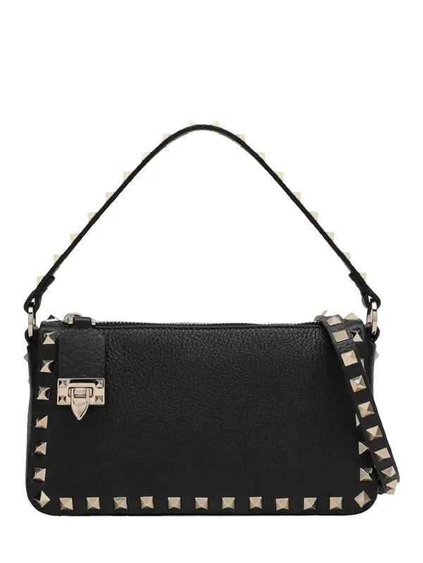 Valentino Garavani Small Rockstud Shoulder Bag - Black