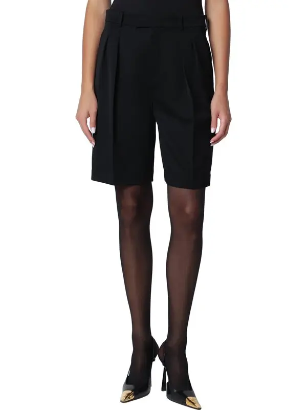 Saint Laurent Tailored Wool Bermuda Shorts - Black