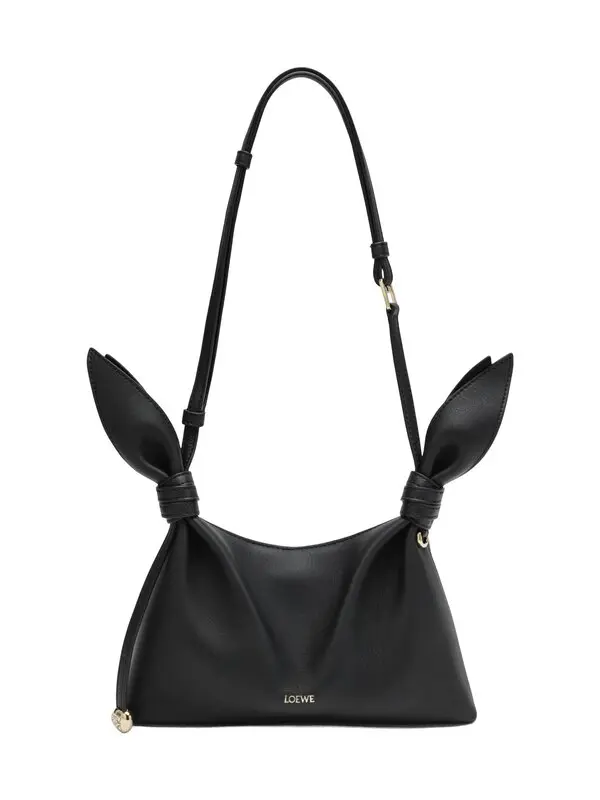 Loewe Mini Scarf Bag In Smooth Calfskin - Black