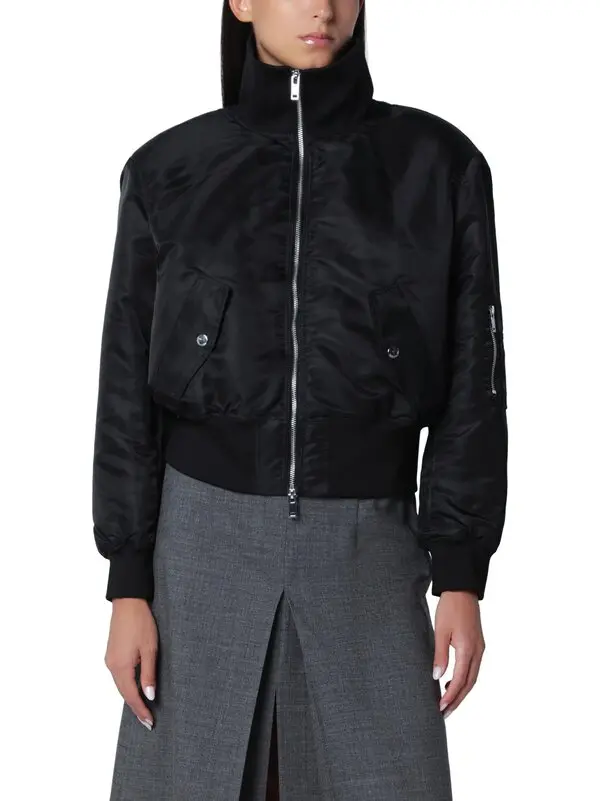THE FRANKIE SHOP Storm Short Bomber Jacket - Black