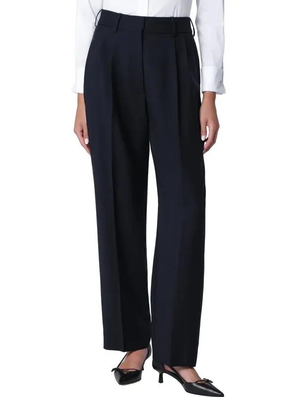 BLAZÉ MILANO Virgin Wool And Mohair Blend Trousers - Blue