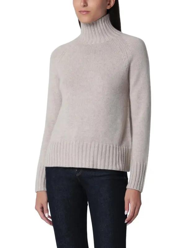 Max Mara Wool And Cashmere Turtleneck Sweater - Beige
