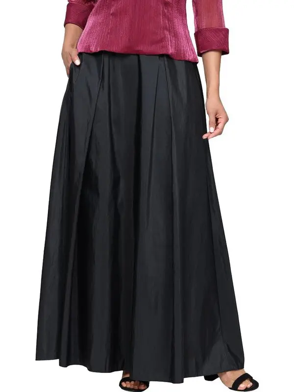 Alex Evenings Washer Taffeta Ballgown Skirt - Black
