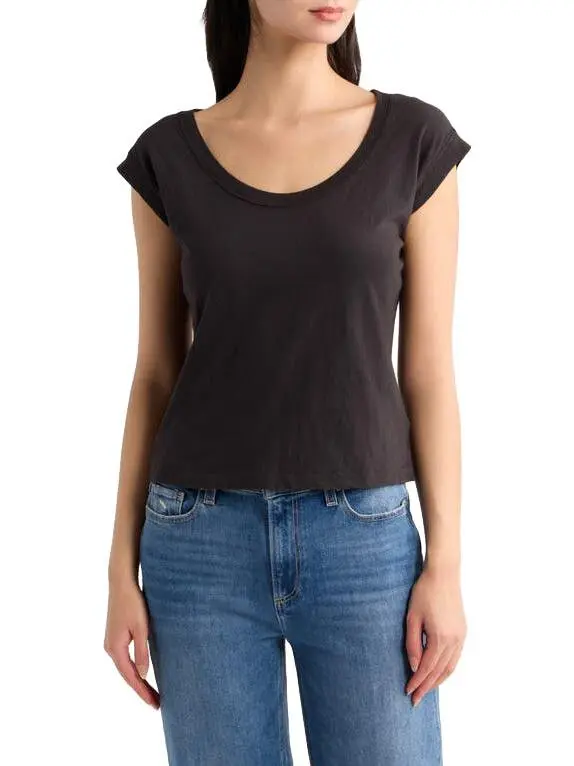 RE/DONE Frankie Cotton T-shirt - Washed Black