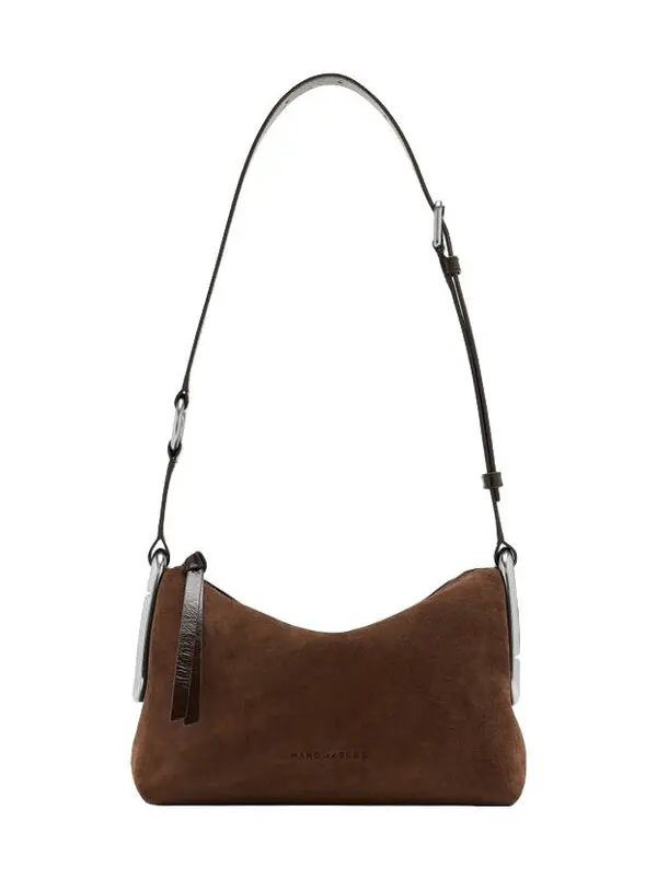Marc Jacobs Scene Medium Crinkled Leather Shoulder Bag - Dark Brown