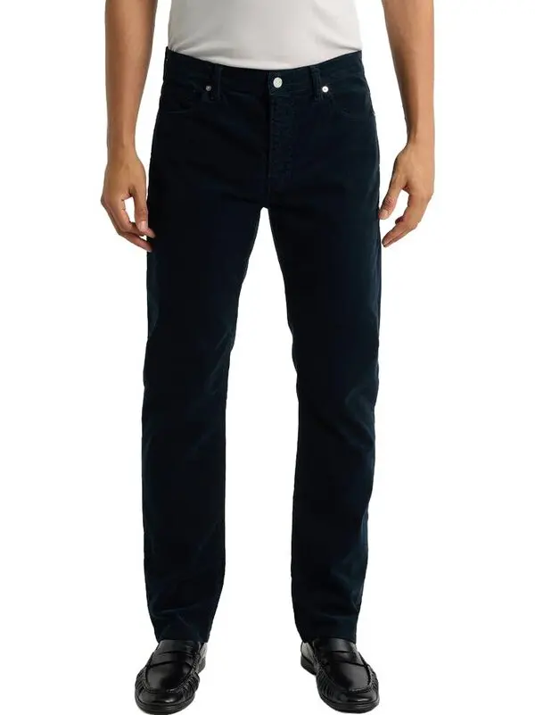 FRAME Modern Fit Straight Leg Stretch Corduroy Pants - Dark Navy