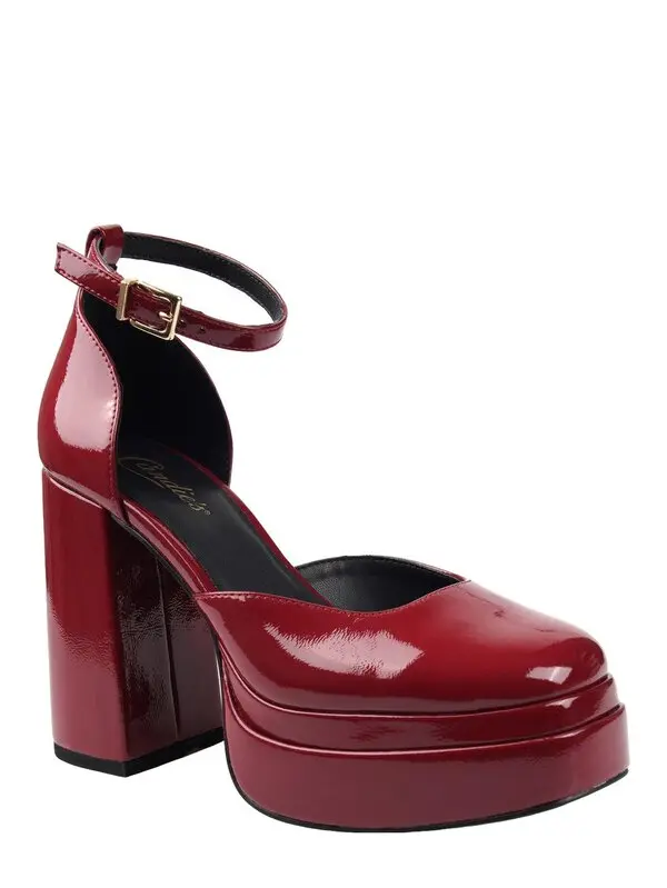 CANDIE'S Ankle Strap Platform Pump - Winfx