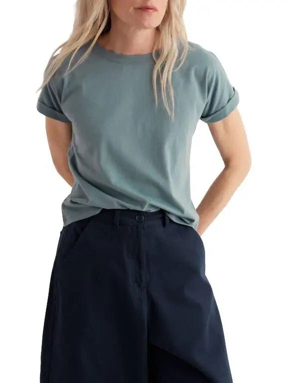 SEASALT CORNWALL Porthzennor Organic Cotton T-shirt - Lichen