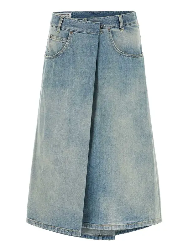 MAISON MARGIELA Denim Skirt - Blue