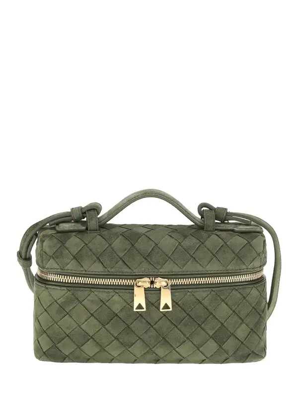 Bottega Veneta Bang Bang Suede Shoulder Bag - Green
