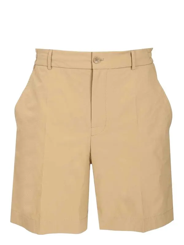 Moncler Seersucker Shorts - Cream