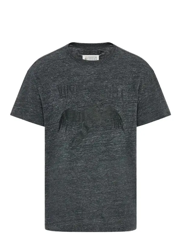 MAISON MARGIELA Regular T-shirt 'dark Melange - Grey