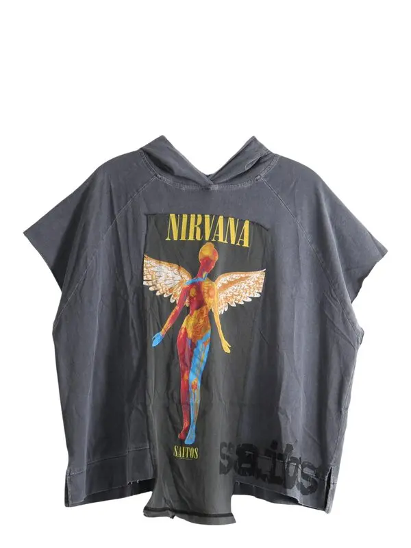 SAITOS Nirvana Hybrid Cut Off Top - Black