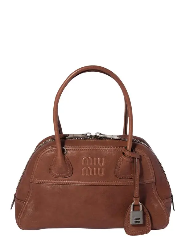 Miu Miu Nappa Aviator Bauletto - Tan