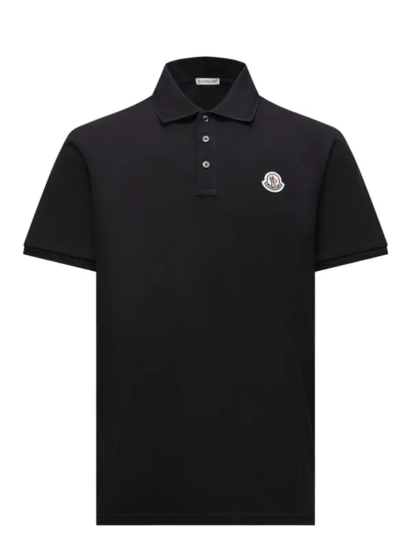 Moncler Short-sleeve Polo - Black