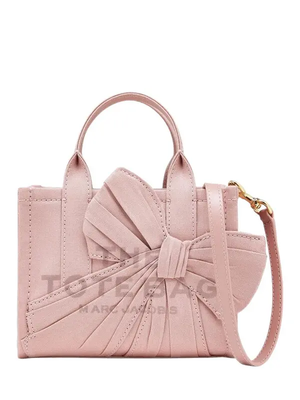 Marc Jacobs Oversized Bow Canvas Crossbody Tote Bag - Pink