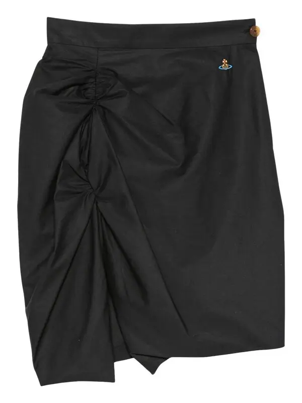 VIVIENNE WESTWOOD Ruched Panther Skirt - Black
