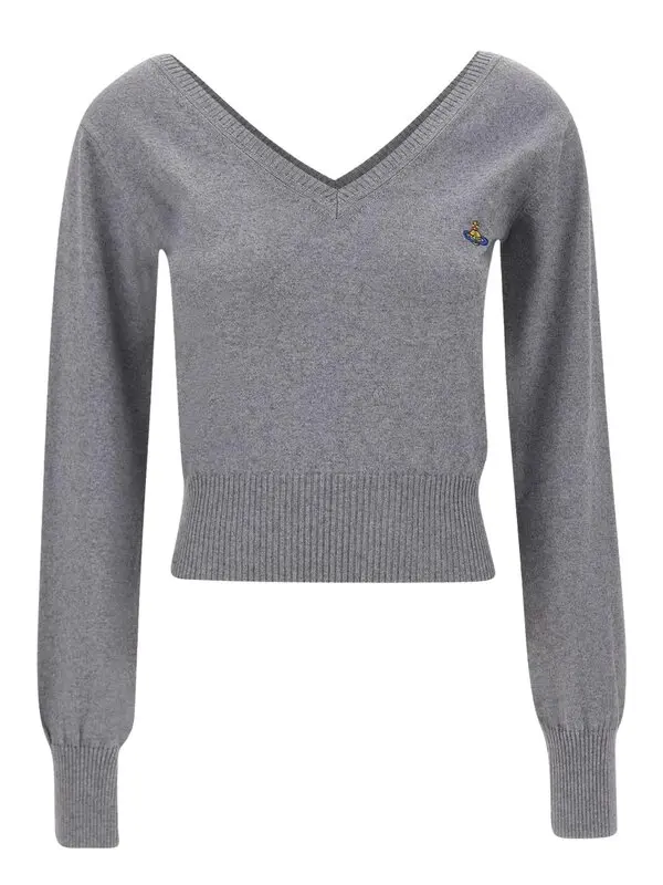 VIVIENNE WESTWOOD Bea Corset Cardigan 'dark Melange - Grey