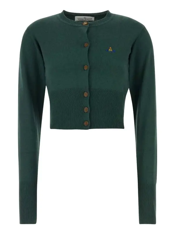 VIVIENNE WESTWOOD Bea Cropped Cardigan - Brown